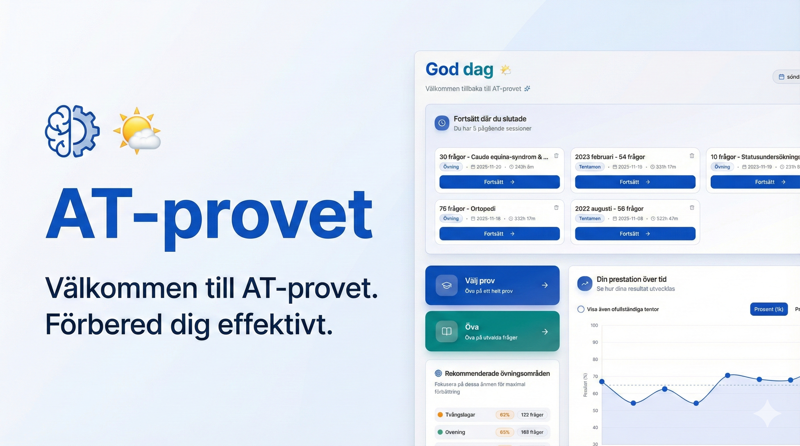 Hur ska du plugga inför AT-tentan? Få personlig feedback på dina svar